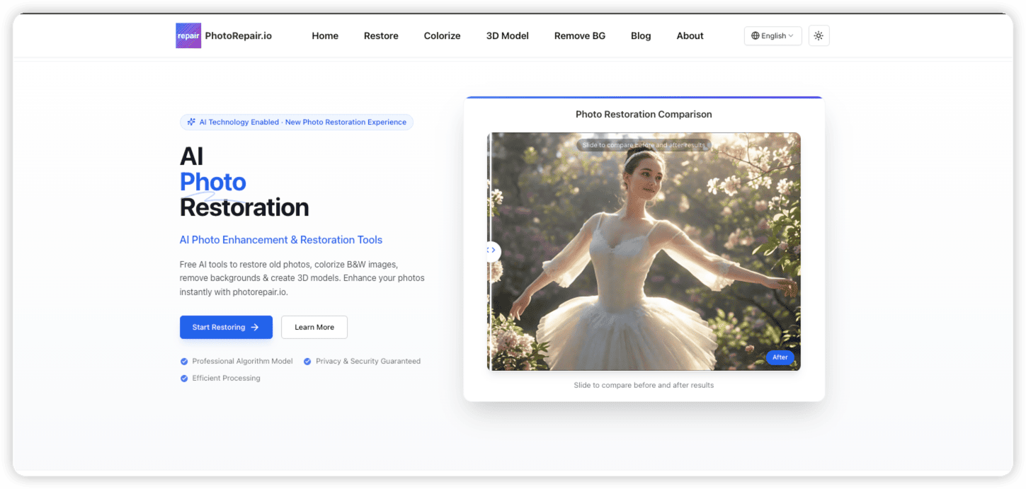 PhotoRepair.io - AI Photo Enhancement & Restoration Tools - Free AI ...
